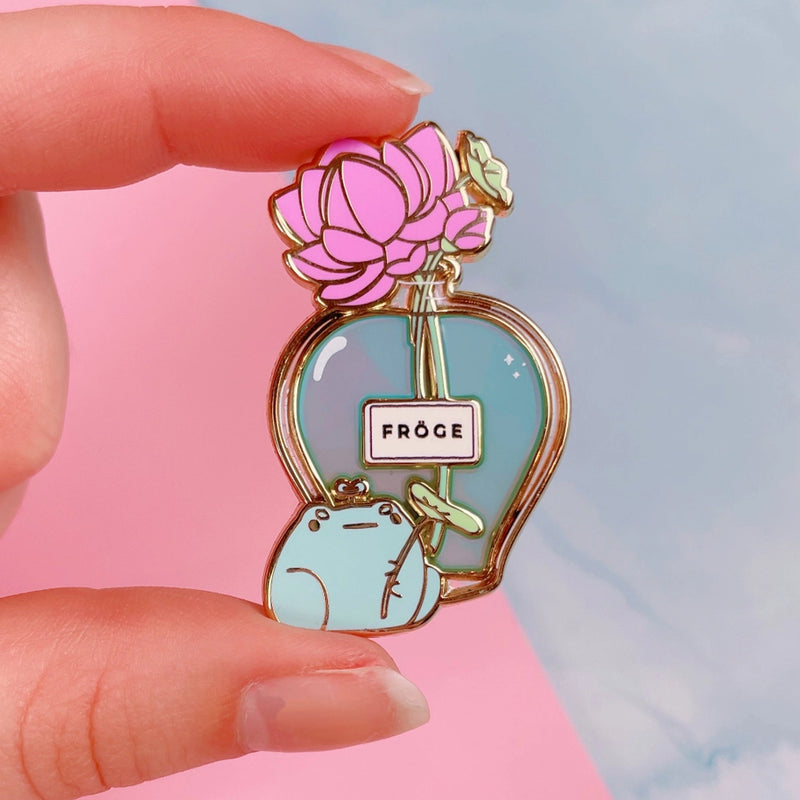 Rainylune Perfume Sprout the Frog Pin | Kawaii Gifts | Official Enamel ...