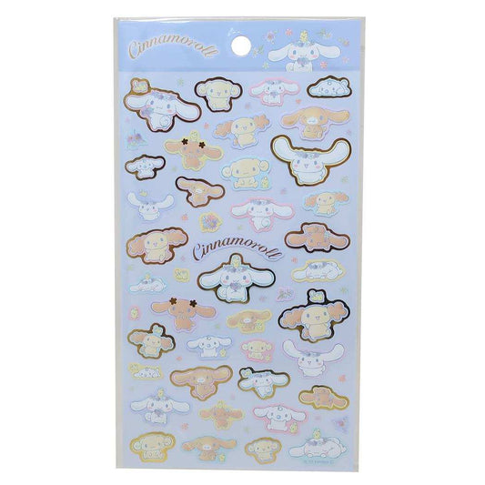 Sanrio Cinnamoroll Flower Frame Gold Accent Sticker Sheet | Kawaii ...