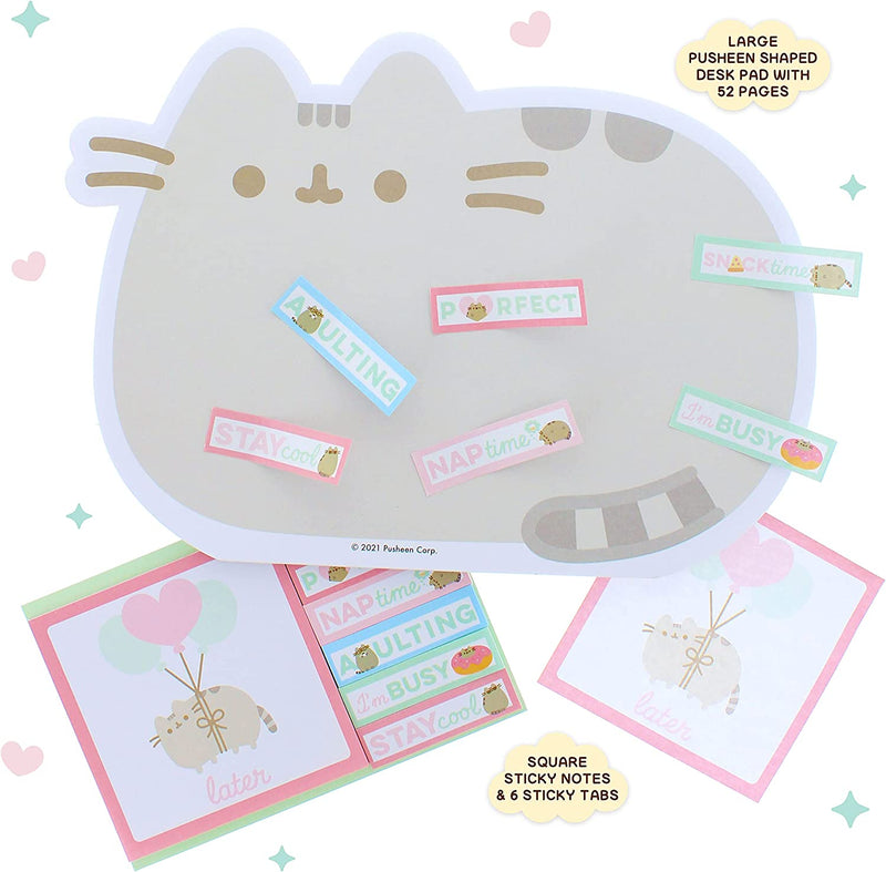Pusheen Desk Pad & Sticky Memo Notes | Kawaii Stationery & Gifts ...