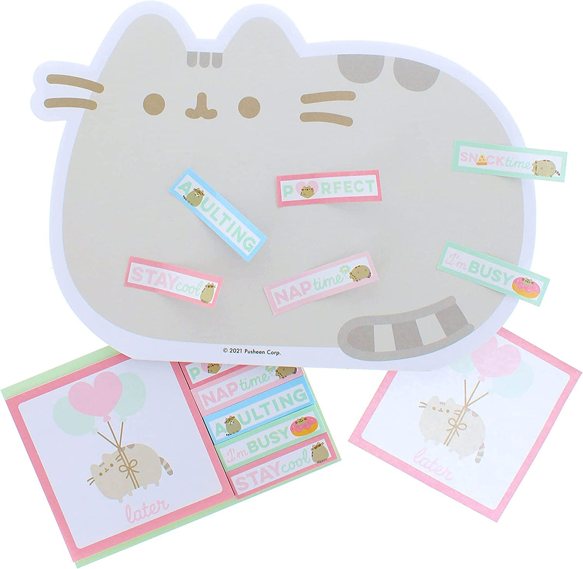 Pusheen Desk Pad & Sticky Memo Notes | Kawaii Stationery & Gifts ...